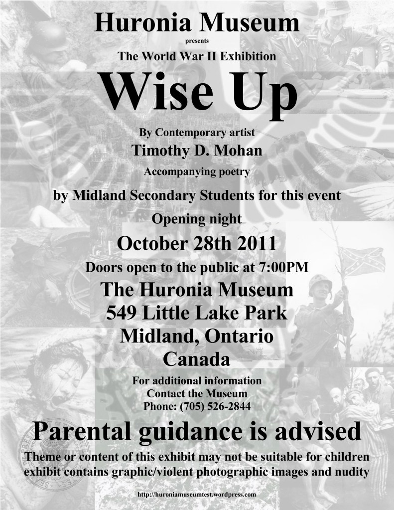 Exhibit Opening – Tim Mohan – Friday, October 28th, 2011 | Huronia Museum